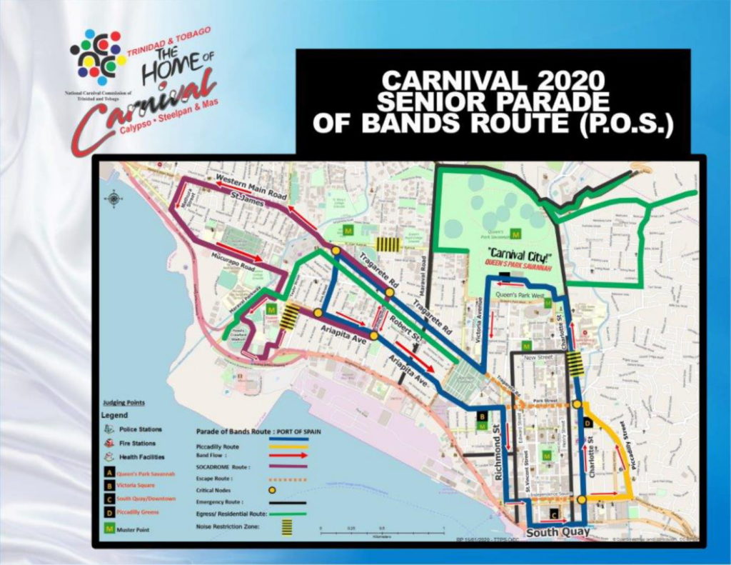 Parade of The Bands Route 2020 | My Trini Lime