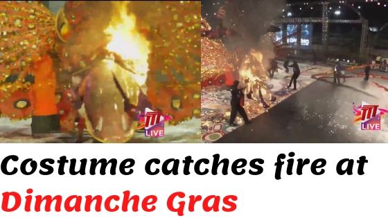 Costume catches fire at Dimanche Gras | My Trini Lime